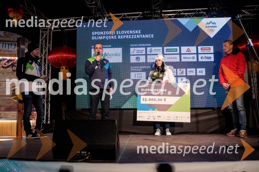 Mediaspeed - Sprejem olimpijcev v Kranjski Gori