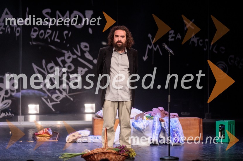 Mediaspeed - Vse zastonj! Vse zastonj!, Prešernovo gledališče Kranj, premiera