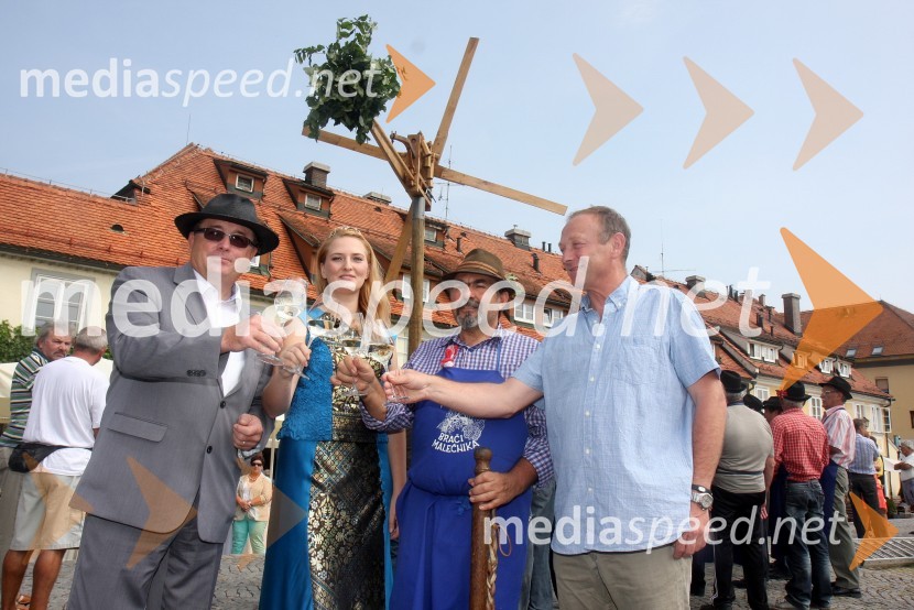 Mediaspeed - Postavitev klopotca pred Hišo Stare trte