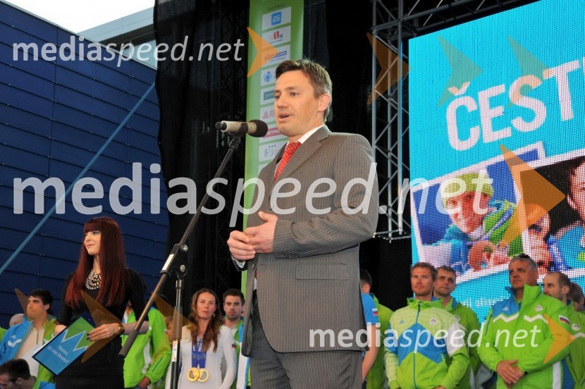 Mediaspeed - Sprejem olimpijske reprezentance Slovenije z Modrijani