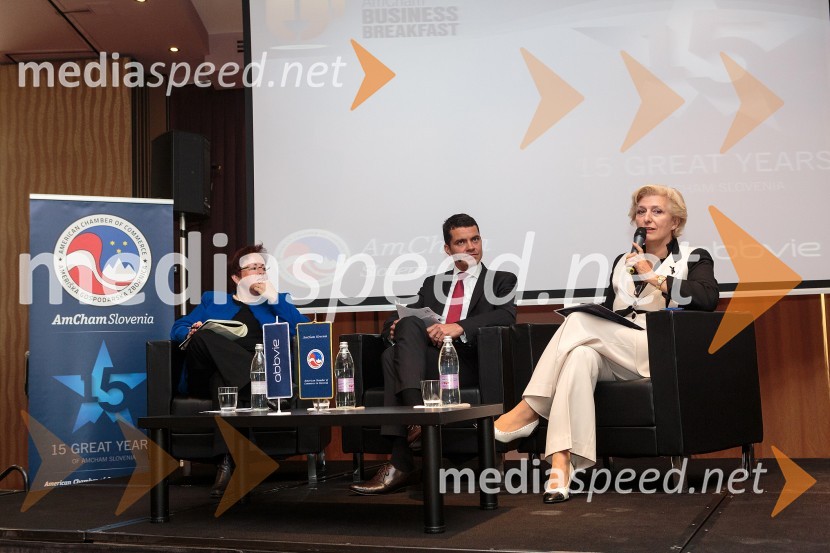Mediaspeed - AmCham Poslovni zajtrk, gostji: Elena Bryan in Anna Prinz