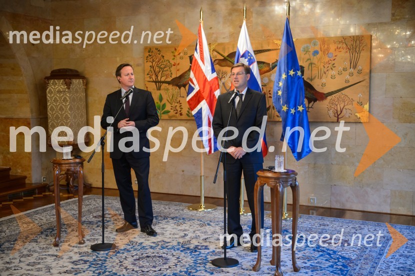 Mediaspeed - Britanski premier David Cameron na obisku v Sloveniji
