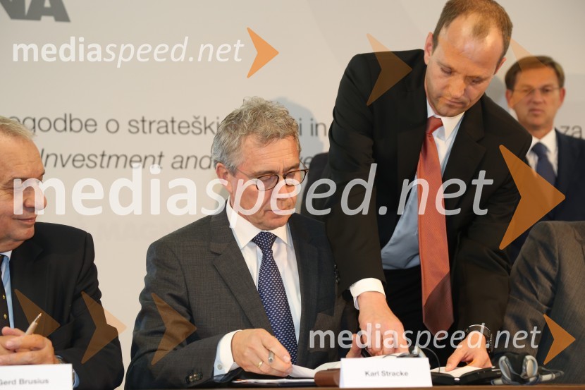 Mediaspeed - Magna, podpis pogodbe in položitev temeljnega kamna