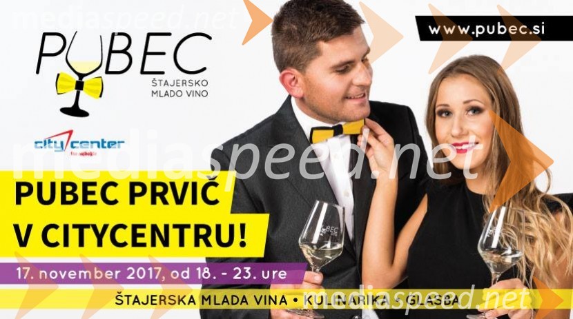 Mediaspeed - Napovedujemo: Pubec prvič v Citycentru Celje
