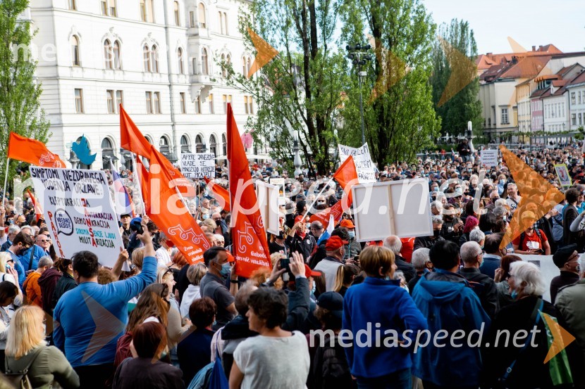 Mediaspeed - Protivladni protesti v Ljubljani